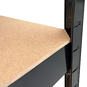 Metal Storage Shelves Adjustable Shelves ,Steel Garage Utility Rack Heavy Duty Display Stand for Home/Office/Garage,Bolt-Free Assembly,5-Tier,175KG Capacity/Per Tier,195cm x 100cm x 50cm