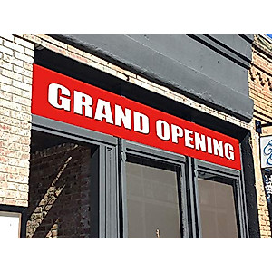 Grand Opening Banner, Store Restaurant Grocery Shop Advertising Business Start Large Sign