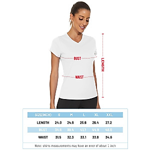 TACVASEN Women's UV Protection Shirts Athletic Sun Shirts UPF 50+ Workout Shirts Short Sleeve White T Shirts for Women