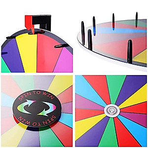 WinSpin 19"x30" Prize Drop Board Game and 24" Tabletop Spinning Prize Wheel Bundle