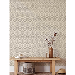 YXTII Boho Wallpaper Peel and Stick Wallpaper Vintage Wallpaper Stick and Peel Damask Wallpaper Self Adhesive Removable Wallpaper for Bedroom Drawers Cabinets