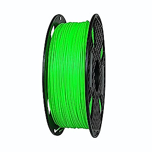 PLA Max PLA + Fluo Green PLA Filament 1.75 mm 3D Printer Filament 1KG 2.2LBS Spool 3D Printing Material Stronger Than Normal PLA Pro Plus Filament CC3D Bright Fluorescent Green Color