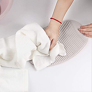 Cibicon Household Washboard,Travel Washboard,Collapsible Washboard,Non-Slip Laundry Pad,Hand Percussion Washboards, Soft Plastic Hand Folding Washboard