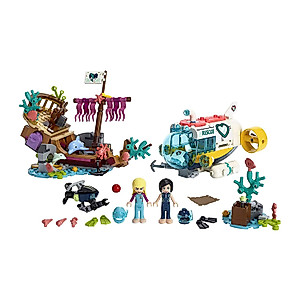 LEGO Friends Dolphins Rescue Mission 41378 Building Kit with Toy Submarine and Sea Creatures, Fun Sea Life Playset with Kacey and Stephanie Minifigures for Group Play (363 Pieces)