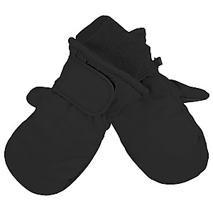 American Trends Toddler Mittens Boys Snow Waterproof Ski Mitten Fleece Warm Winter Kids Gloves for Baby Boy Girl Black S