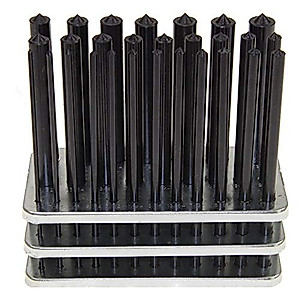 LLDSIMEX 28 Piece Transfer Punch Set 3/32"-1/2" by 64ths Plus 17/32"