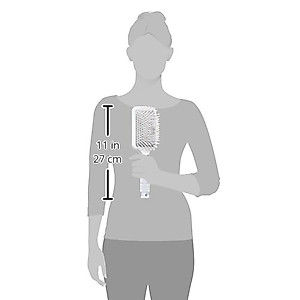 T3 Smooth Paddle Brush | Cushioned Body and Wide Flat Base for Gentle Styling | Heat Resistant Bristles