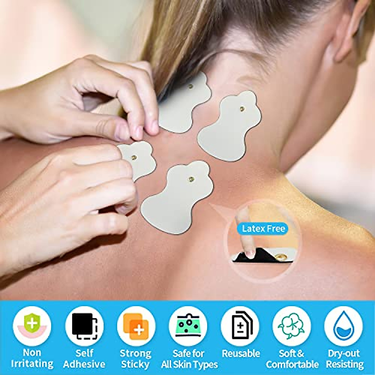 (24PCS) Compatible with Omron TENS Unit Replacement Pads Reusable Pads (not Omron Brand) 12 Pairs