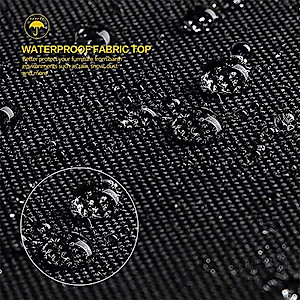 Outdoor Swing Cover 3 Triple Seater Waterproof Hammock Cover Garden Swing Cover for Outdoor Furniture Glider Chair Cover Patio Swing Covers UV Resistant Swing Canopy Cover All Weather Protection