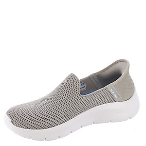 Skechers Women's Hands Free Slip-Ins Go Walk Flex-Relish Sneaker, Taupe/Blue, 6.5