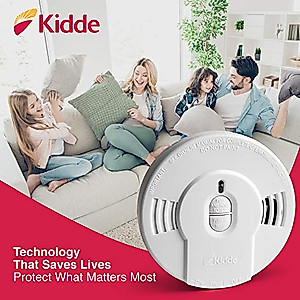 Kidde Smoke Detector, 10-Year Battery, LED Indicators, Replacement Alert, Test-Reset Button, 36 Pack