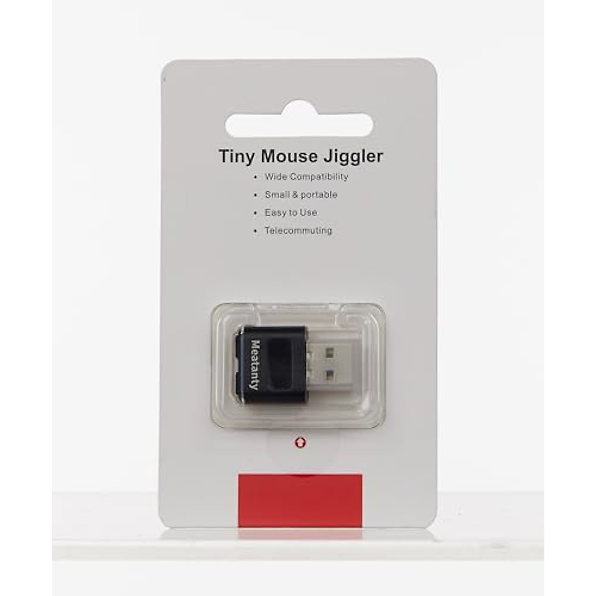 Meatanty Metal Tiny Mouse Jiggler, USB Mouse Mover Undetectable, Automatic Shaker with Separate Mode and ON/Off Buttons, Mouse Moving Device LED Screen, Wiggler Giggler Keep Computer/PC/Laptop Awake