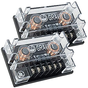 New Gravity 600C 500-watt Peak Power 4 Ohm 6.5-Inch 2-Way Car Audio Component Speakers System 6-1/2 Inches Speaker Set (2 Bass, 2 Tweeter, 2 Crossover)