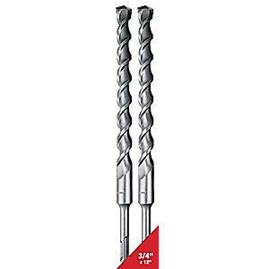 Makita 2 Pack - SDS-Plus 3/4” Drill Bits For SDS+ Rotary Hammers - 10" Deep Drilling Into Concrete & Masonry