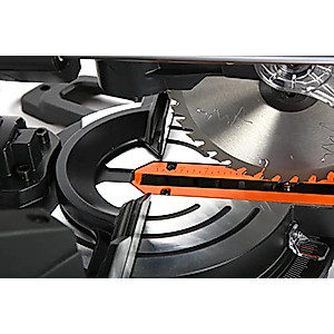 WEN MM0713 9.5-Amp 7.25-Inch Single Bevel Compact Sliding Compound Miter Saw with LED Cutline Guide, Black