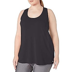 Amazon Essentials Women's Tech Stretch Racerback Tank Top (Available in Plus Size), Black, 3X