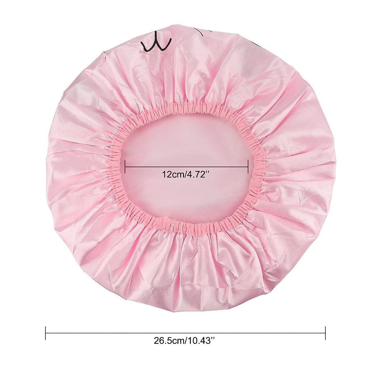 FirstKitchen Shower Cap for Kids, 2PCS Toddler Shower Cap, Cute Shower Cap with Double Layer, Kids Shower Caps for Girls Boys Child with Cartoon Animal(Pink Mouse + Gray Mouse)