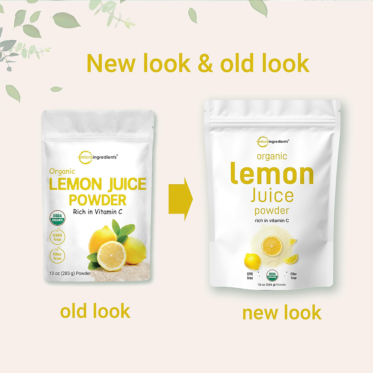 Organic Lemon Juice powder, 10 Ounce | 100% Natural Fruit Powder | Cold Pressed Lemons Source | No Sugar & Additives | Great Flavor for Drinks, Smoothie, & Beverages | Non-GMO & Vegan Friendly