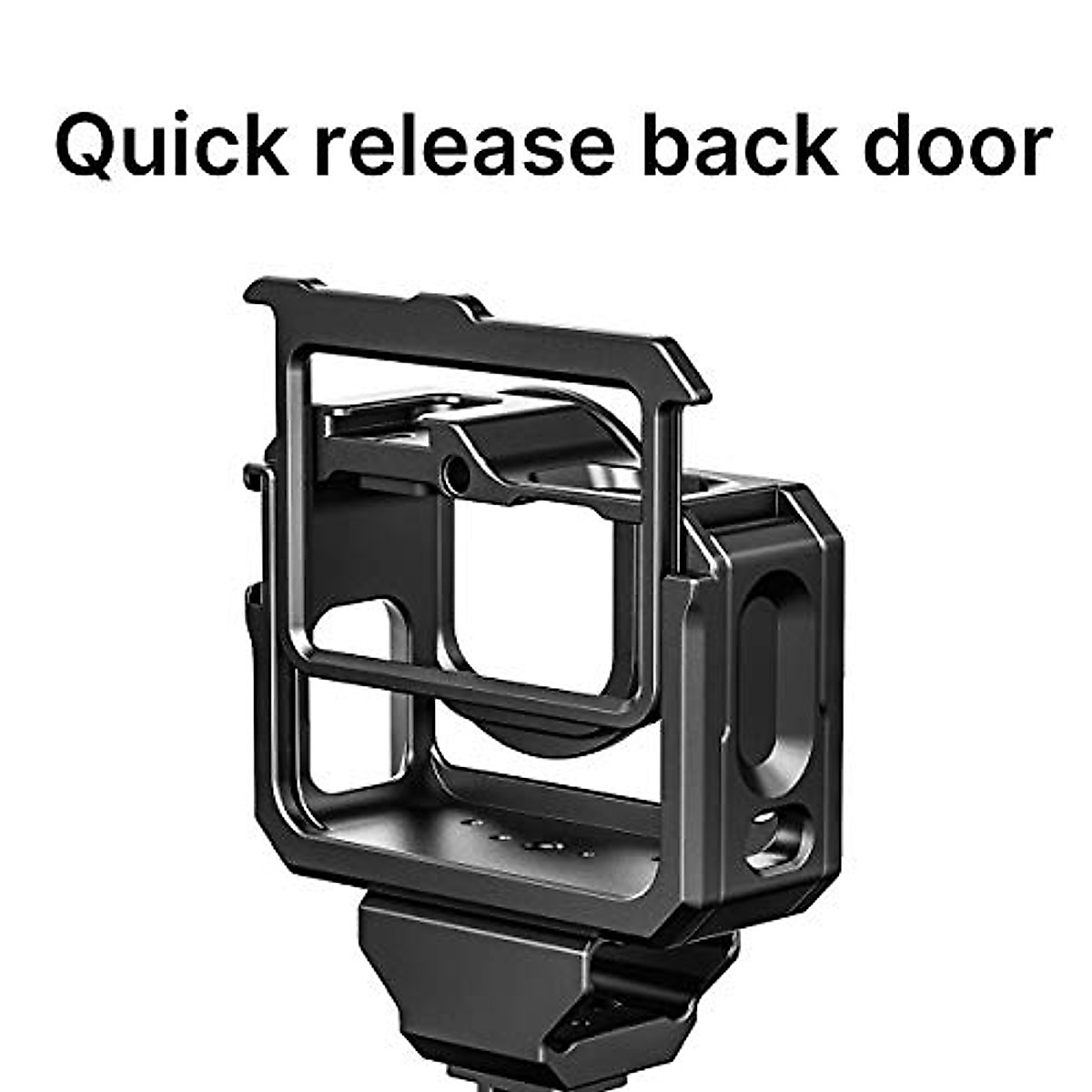 ULANZI G9-5 Housing Case for Gopro Hero 11 10 9, Aluminum Video Cage with 2 Cold Shoe Mount for Mic and Led Light, Protective Frame with 52mm Filter Adapter, Lens Cap, Compatible with Tripod