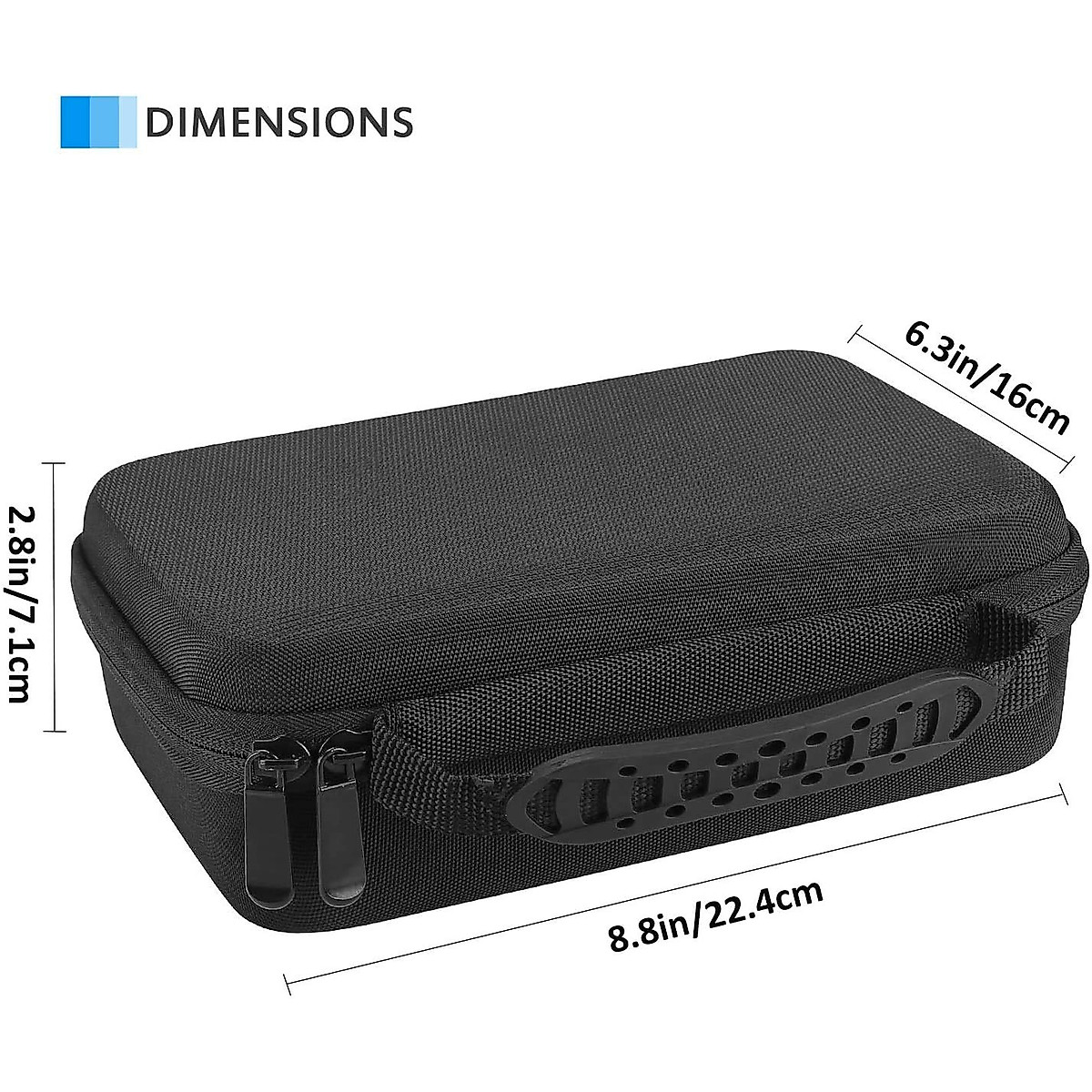 ProCase Hard Travel Case for Multigroom Series 3000 5000 7000 MG3750 MG5750/49 MG7750/49 Men's Electric Trimmer Shaver and Attachments Father's Day Gift -Black