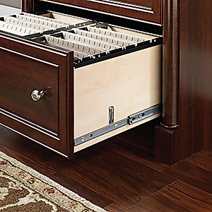 Sauder Palladia Lateral File, Select Cherry Finish & Palladia Library with Doors, Select Cherry Finish