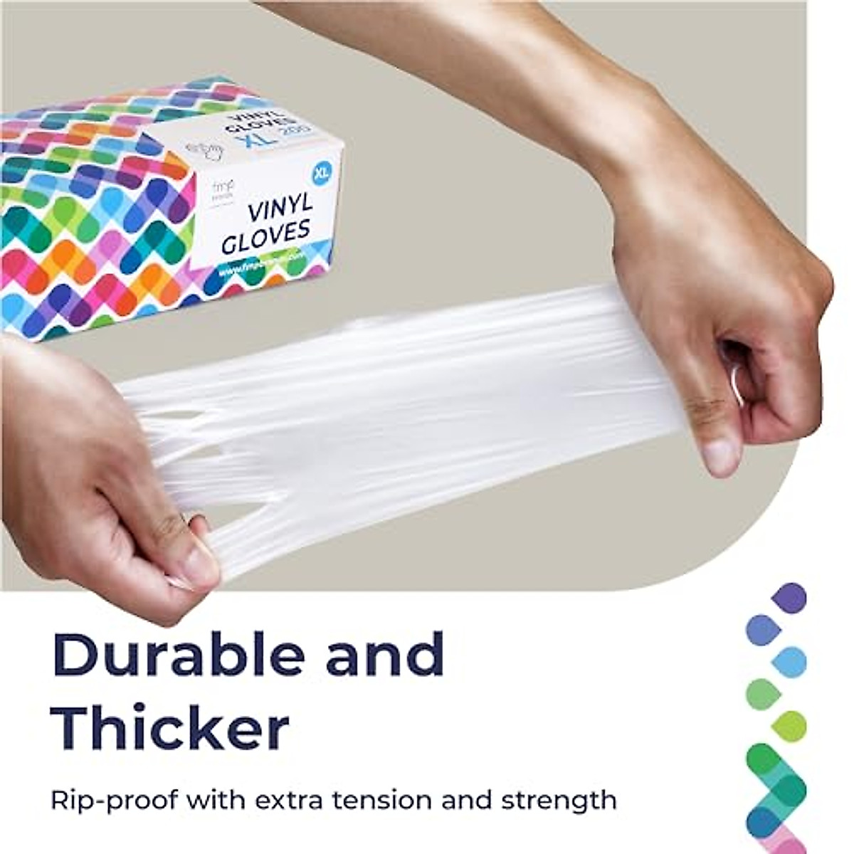 [200 Pack] Disposable Food Prep Vinyl Gloves Large L, Food Service Grade Kitchen Glove for Cooking Handling Serving Cleaning, Clear Powder Free, Latex Free