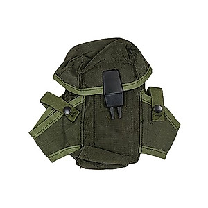 US Military Alice Ammo Pouch Ammunition OD Green (Olive Drab) 30 Round Magazine M16 Rifle Hand Grenade LC-1 Small Arms Case Pouch with Alice Clips LC1