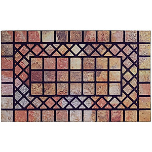 CHICHIC Door Mat Welcome Mat 18x 30 Inch Front Door Mat Outdoors for Home Entrance Outdoors Mat for Outside Entry Way Doormat Entry Rugs, Heavy Duty Non Slip Rubber Back Low Profile, Heart