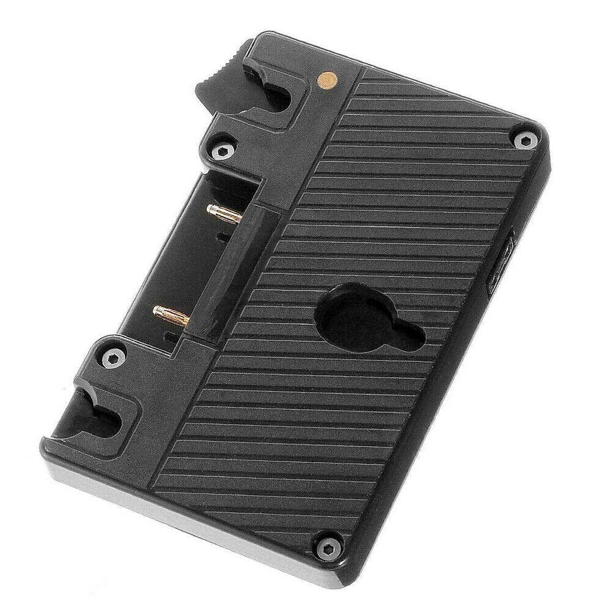 FocusFoto V-Mount Battery Power Plate Adapter with D-tap for Panasonic ANT0N Bauer Gold Mount Battery to V-Mount Battery