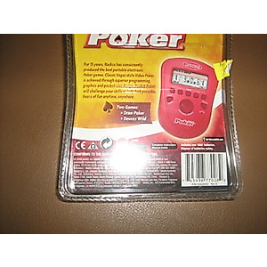 2006 Mattel, Inc. Radica Pocket Poker Draw Poker & Deuces Wild LCD Handheld #17008