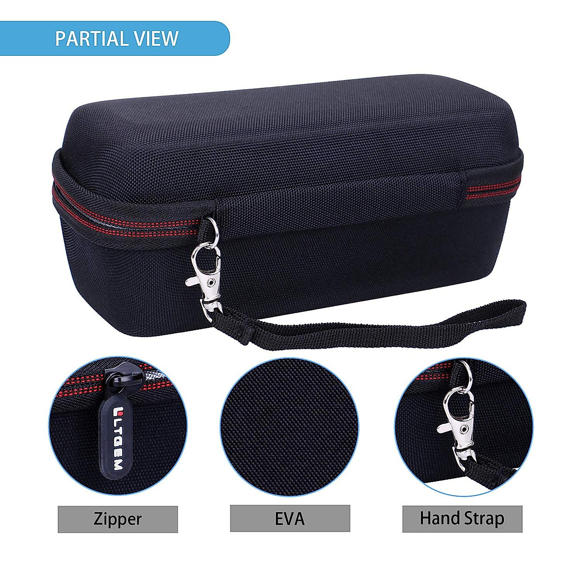 LTGEM EVA Hard Case Compatible with JBL FLIP 6 FLIP 5 Waterproof Portable Speaker - Travel Protective Carrying Storage Bag （Red ）