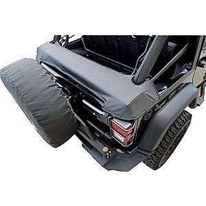 Rampage Soft Top Storage Boot for Factory & Replacement Soft Tops | Vinyl, Black Diamond Color | 960035 | Fits 2007 - 2018 Jeep Wrangler JK 2-Door