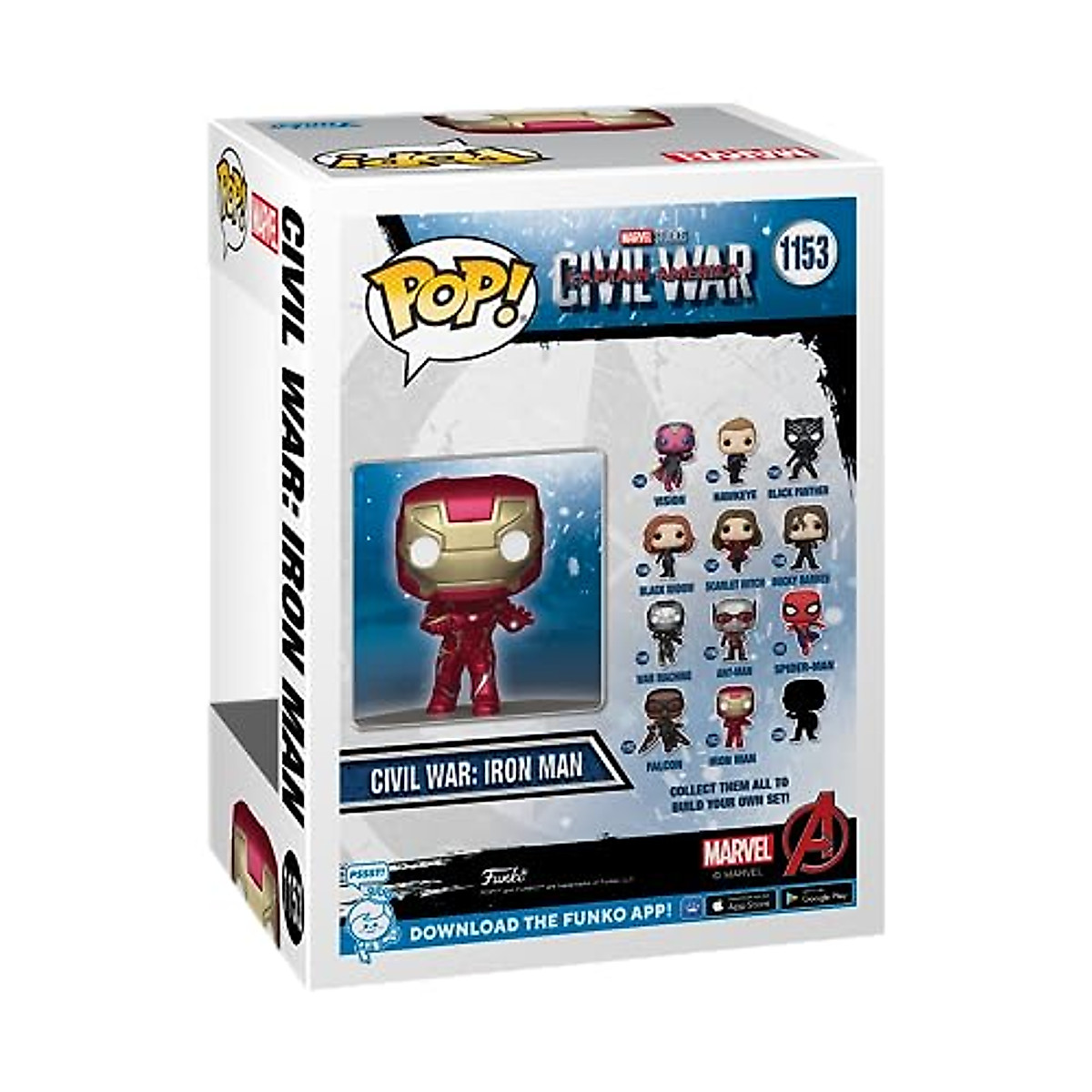 Funko POP! Marvel: Civil War Build A Scene - Iron Man - Captain America - Collectable Vinyl Figure - Gift Idea - Official Merchandise - for Kids & Adults - Movies Fans