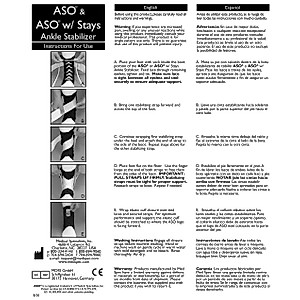 Med Spec ASO Ankle Stabilizer, Black, Small