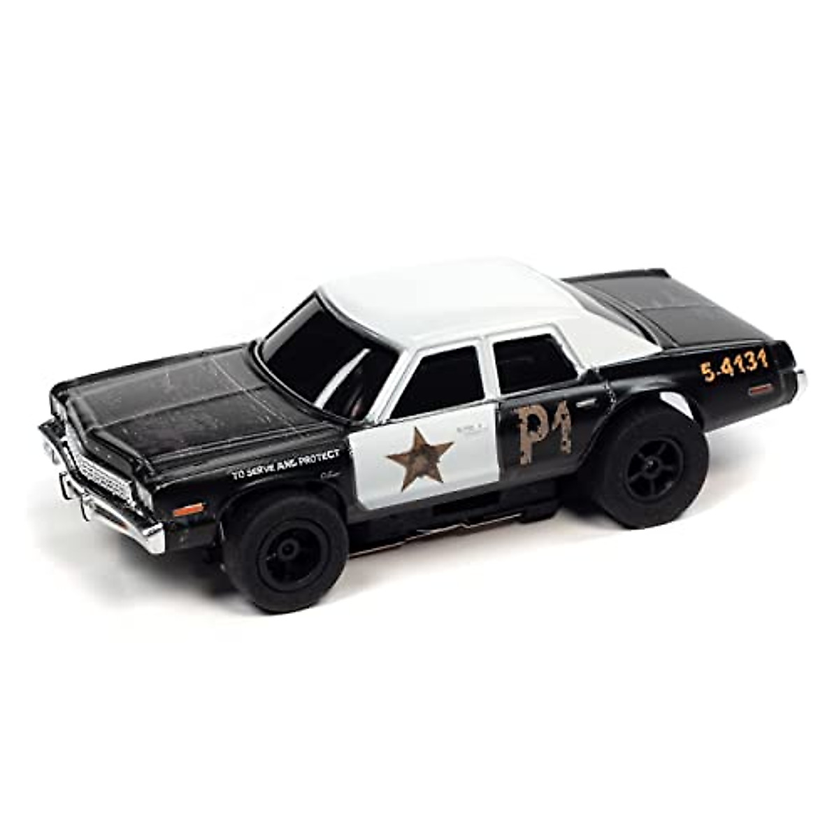 Auto World SC372-3 The Blues Brothers Bluesmobile 1974 Monaco HO Scale Electric Slot Car