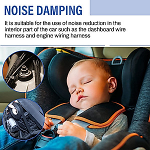 RED WOLF Wire Harness Tape Electric High Temp Wiring Cable Loom Adhesive Fabric Tape for Automobile Electrical Harness Wrap Noise Damping Protection Insulation Cable Fixed 3/4 Inch x 50 FT 2 Pack