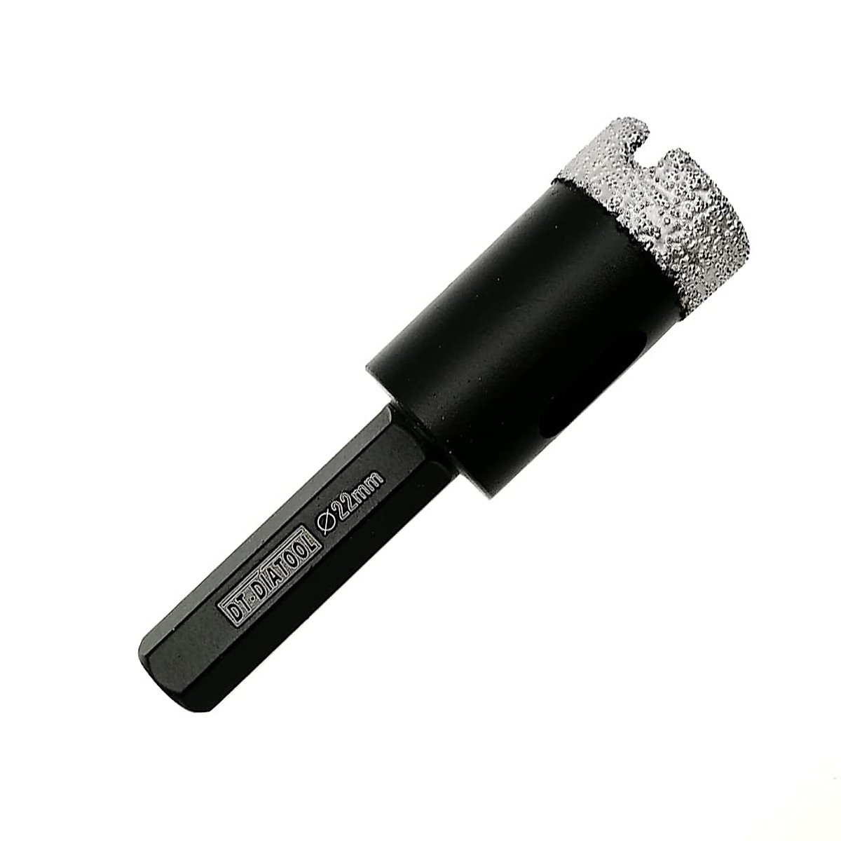 DT-DIATOOL Hex Shank Dry Diamond Drill Core Bits 22mm Vacuum Brazed Hole Saw for Tile Porcelain Ceramic Marble Granite