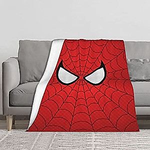 Superhero Spider Throw Blanket 60x50 Inches Soft Plush Blanket for Couch Car Bed