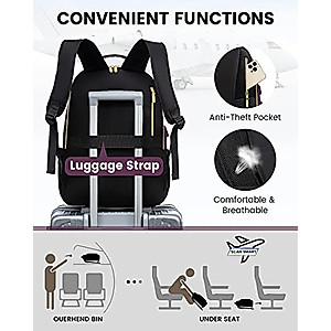 LOVEVOOK Laptop Backpack for Women, 15.6 Inch Backpack Purse, Fashion Travel Business Work Laptop Bag, Aesthetic University Nurse Backpacks, Office Dayback Computer Sport Bagpack, Purple