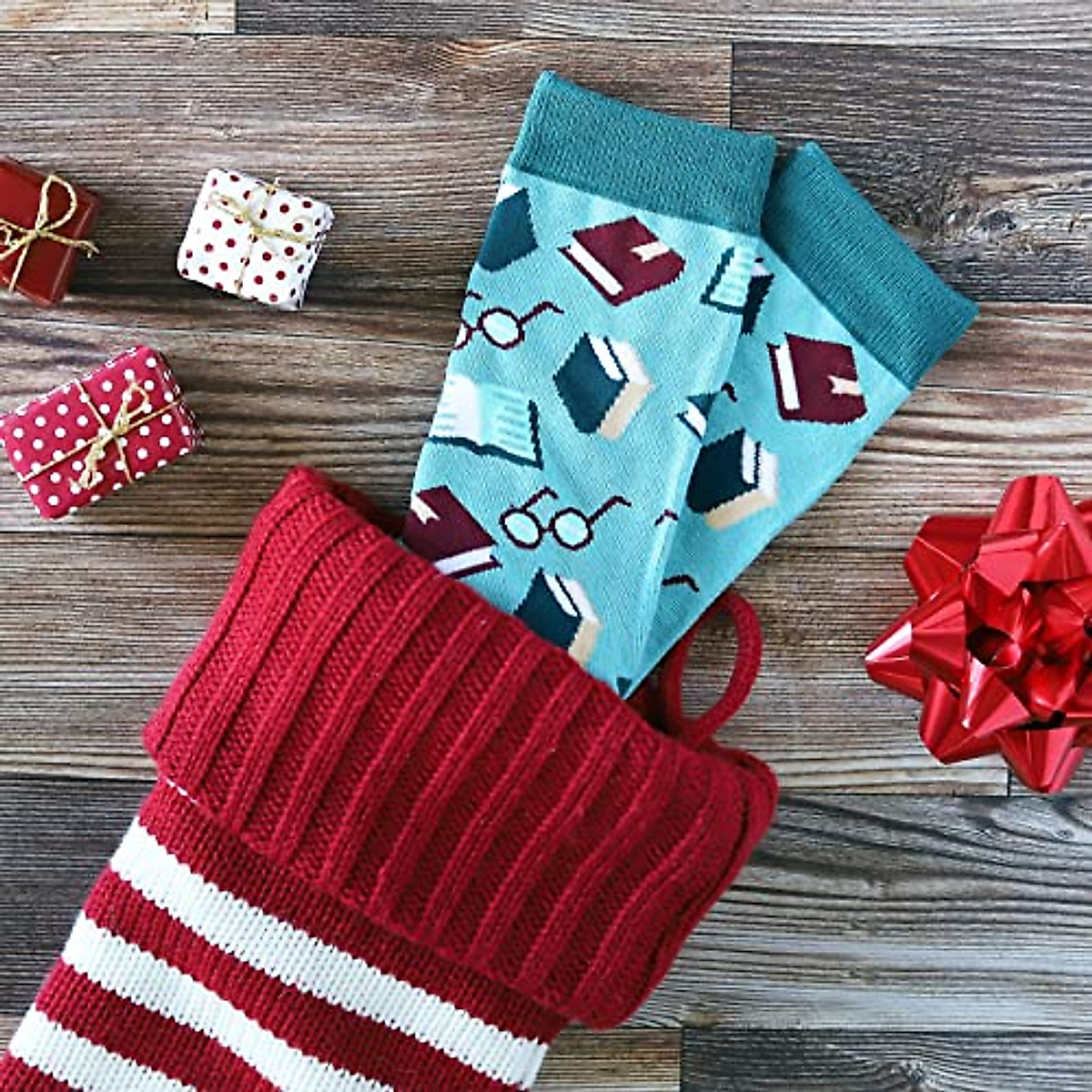 Lavley Do Not Disturb I'm Reading Socks - Funny Gift for Book Readers - Unisex for Men and Women