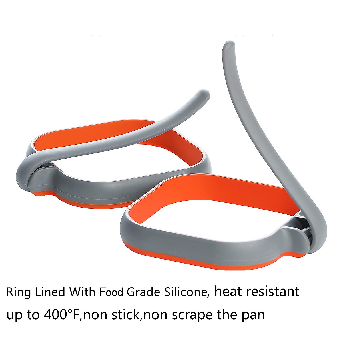 Silicone Egg Molds Pancake Molds for Kids, Silicone Egg Rings Pack of 4 for Frying Eggs, Nonstick Silicone Egg Mcmuffin Maker Pancake Rings