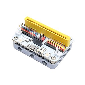 ELECFREAKS microbit Wukong Expansion Board Adapter for microbit Drive 8-Way Servo / 2-Way Motor / 8-Way Sensor, Breakout Board with 400mAh Li-ion Battery / 8 LED / 4 Rainbow LED