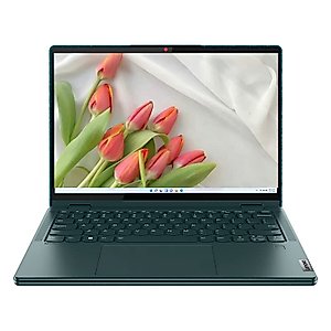 Lenovo Yoga 6 13.3" WUXGA (1920 X 1200) Touch 2-in-1 Laptop, Ryzen 5 5500U(2.1GHz), 6Cores, 8GB RAM, 256GB SSD, Webcam, Bluetooth, WiFi, Windows 11 Home, Dark Teal with Fabric A Cover, EAT Cloth