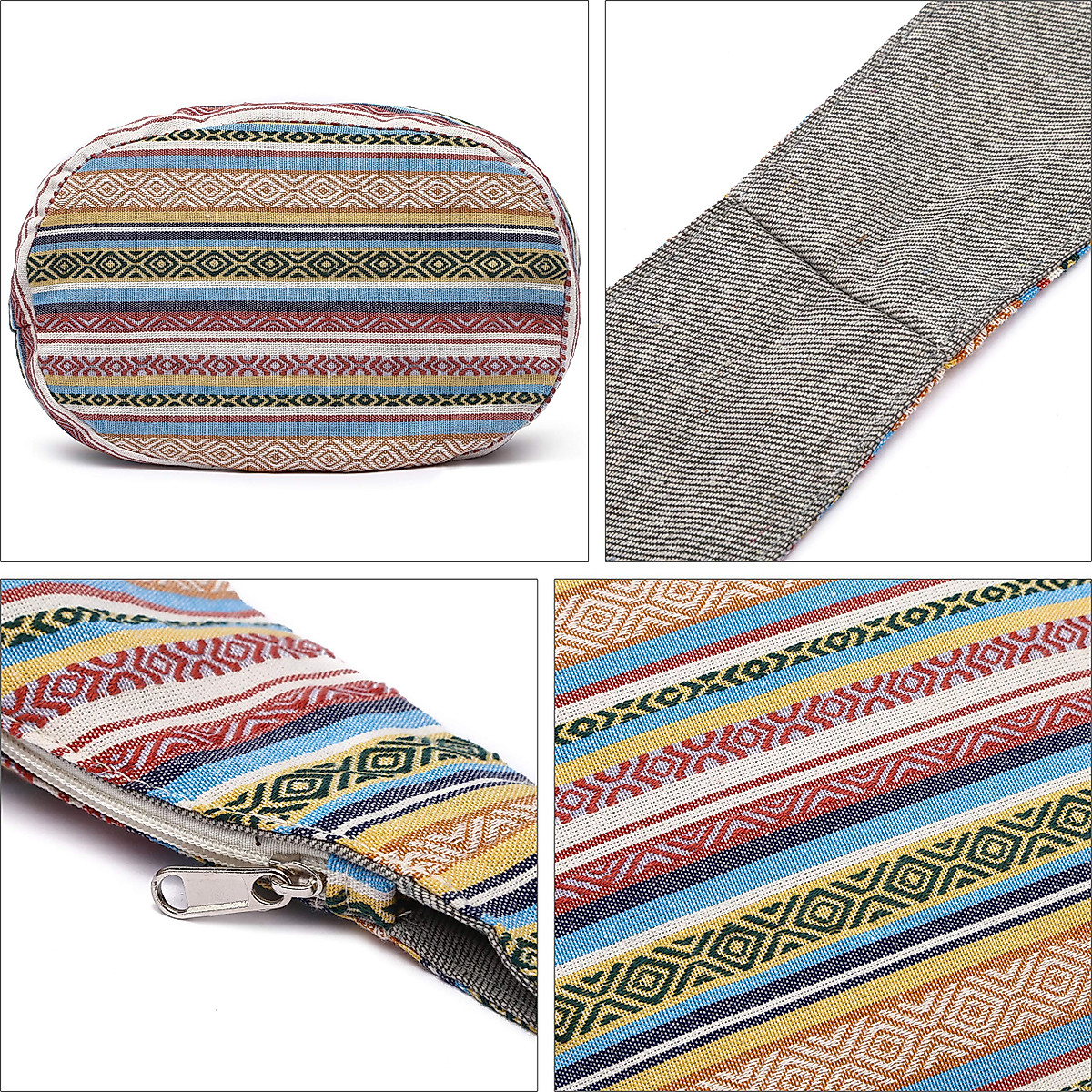 Women Shoulder Handbags Fashion canvas Hippie Crossbody Bags Bohemian Animal Prints Hobo Bags (Off-white)