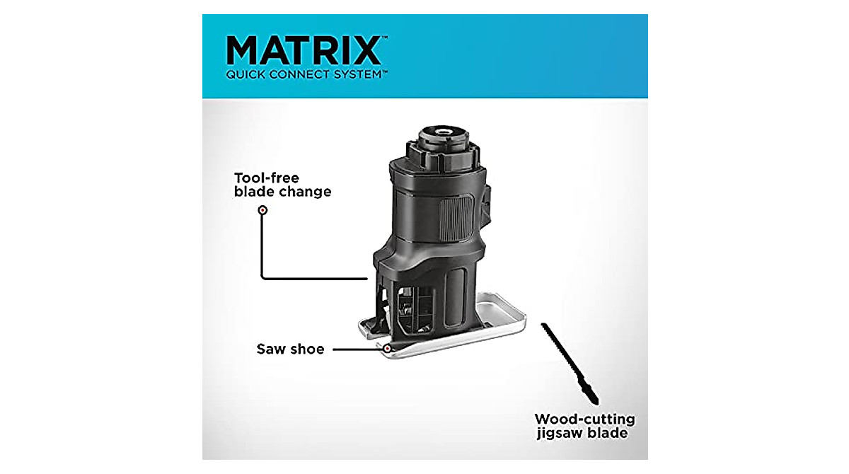 BLACK+DECKER Matrix Jig Saw Attachment for Drills