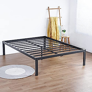Olee Sleep 18inch Tall Steel Slat / Non-slip Support S-3500 High Profile Platform Bed Frame, Twin