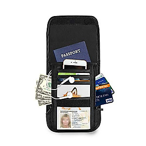 ALAZA Cute Little Fox Animal Print Small Crossbody Wallet Purse Cell Phone Bag Rfid Passport Holder with Credit Card Slots