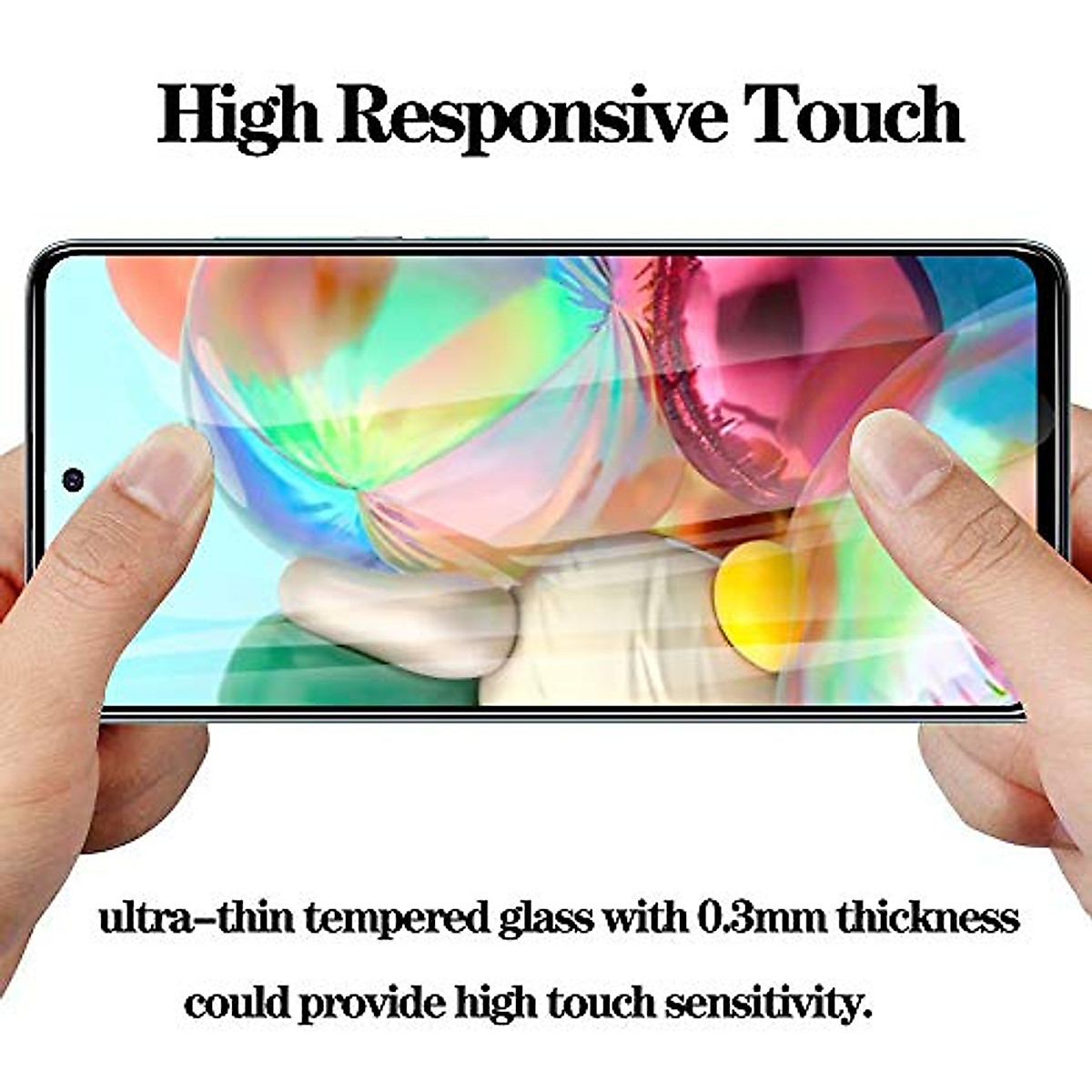 [2 Pack] for Samsung Galaxy A71 / A72 / A73 Privacy Screen Protector, Anti Spy 9H Tempered Glass for Galaxy A73 5G A71 A72 (4G/5G), Case Friendly Full Coverage Anti Scratch Bubble Free Easy Install