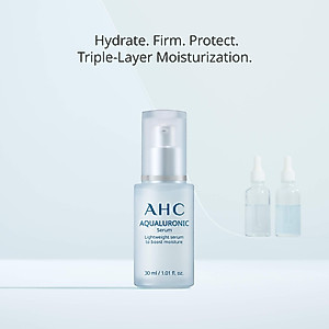 Aesthetic Hydration Cosmetics AHC Face Serum Aqualuronic Hydrating Aqualuronic Korean Skincare 1.01 oz
