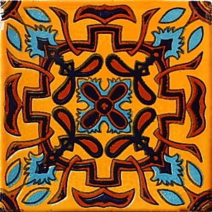 6x6 4 pcs Comala Talavera Mexican Tile